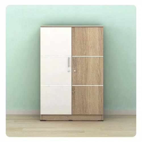 Jual Lemari pakaian anak 2 pintu lemari baju baby locker Alba putih ...