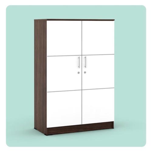 Jual Lemari pakaian anak 2 pintu lemari baju baby locker Alba walnut ...