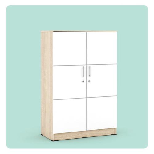 Jual Lemari pakaian anak 2 pintu lemari baju baby locker Alba sonoma ...