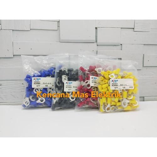 Jual skun kabel Ring O 1.25mm-2.5mm RV-2-6 merah kuning biru hitam ...
