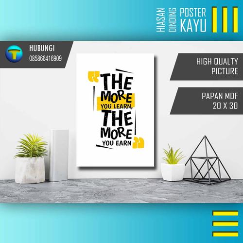 Jual Hiasan Dinding Quotes Poster Dinding Kayu Wall Decor Decorasi ...