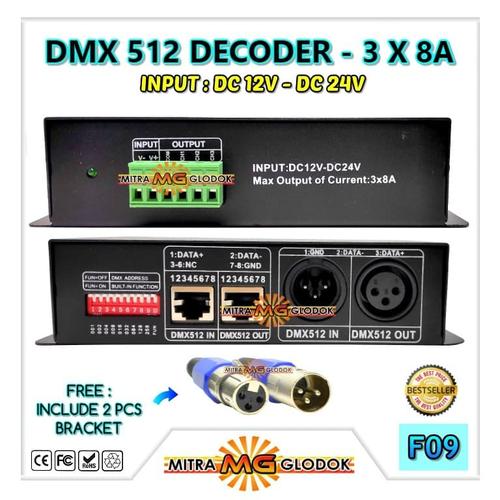 Jual DMX 512 CONTROLLER DECODER 3 x 8 A ~ 12V-24V - Jakarta Selatan ...