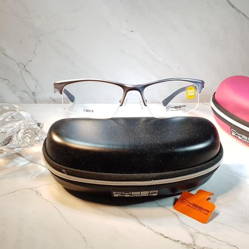 Jual Kacamata Pria Original Cyber Eyeworks CB018 Alumunium Half Frame ...