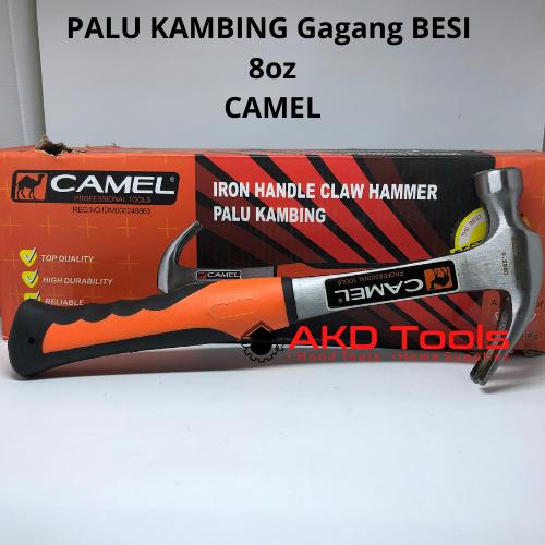 Jual Palu Kambing Gagang Besi 8oz (250 gram) 'CAMEL'| Claw Hammer ...