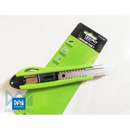 Jual TEKIRO Pisau Cutter Besar 18mm | Knife Cutter Tekiro GT-CK1821 ...