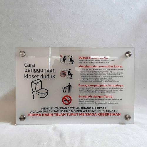 Jual Akrilik cara penggunaan closet duduk - Kab. Sleman - Sahabat ...