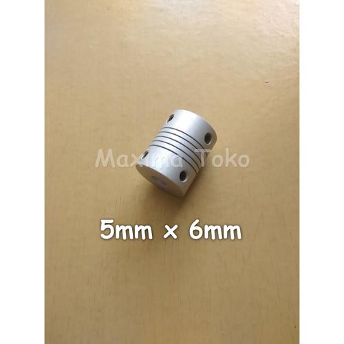Jual Flexible Coupling 5x6 mm 5-6 Shaft Coupler 5 mm ke 6 mm 5mm x 6mm ...
