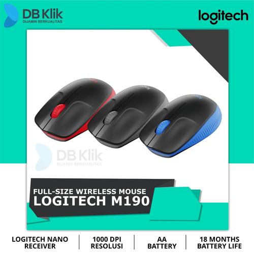 Jual Mouse Wireless Logitech M190 - Logitech M 190 Mouse Wireless ...