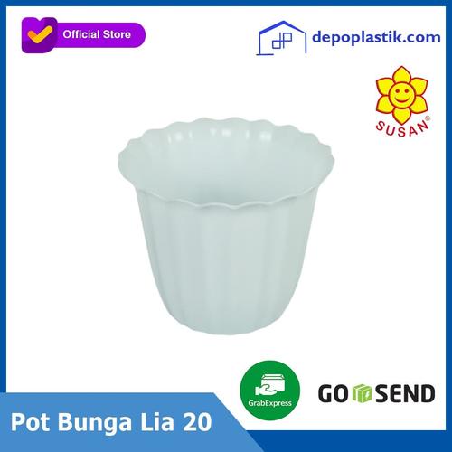 Jual Pot Bunga Lia 20 / Pot Bunga Plastik 20 cm - SUSAN - Kota Surabaya ...