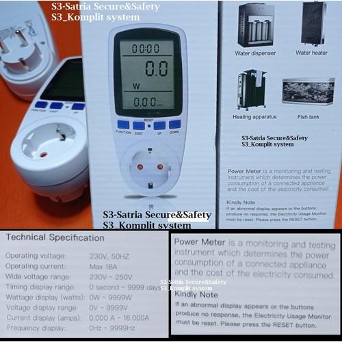 Jual Alat Ukur Power Listrik digital Kwh volt Ampere meter PLN Genset ...