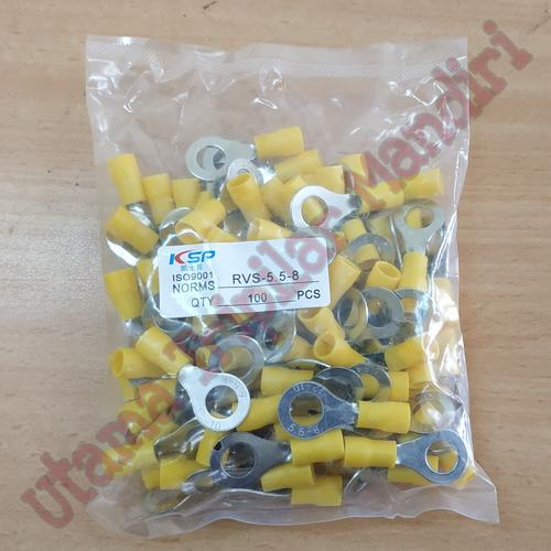 Jual Kabel Skun Ring KSP RVS 5.5-8 Kuning Untuk Kabel 2mm sampai 4mm ...