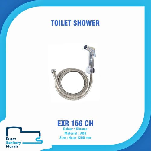 Promo EIXO JET TOILET SHOWER EXR 156 / EXV 101 CHROME WHITE - 156CH ...