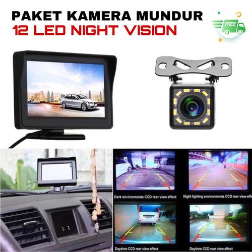 Promo Kamera Mundur Mobil Parkir Rear View Camera + Monitor Layar ...