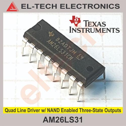 Jual 26LS31 Quad Line Driver with NAND Enabled Three-State Outputs ...