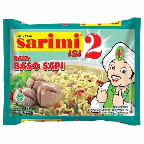 Jual Sarimi Isi 2 Rasa Baso Sapi Mie Instant 1 bungkus | Sarimie Kuah ...