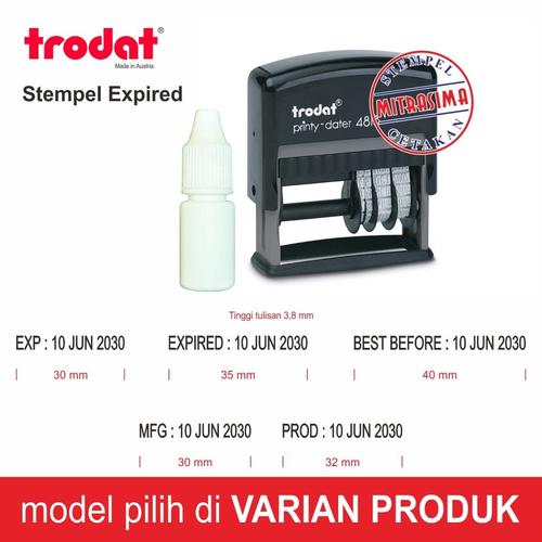 Jual Stempel Expired / stempel Kadaluarsa dengan tinta khusus plastik ...