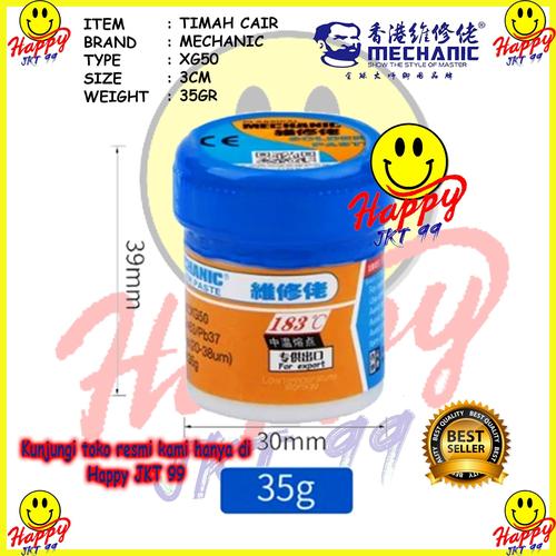 Jual MECHANIC XG50 XG-50 XG 50 TIMAH CAIR PASTA SOLDER PASTE ORIGINAL ...