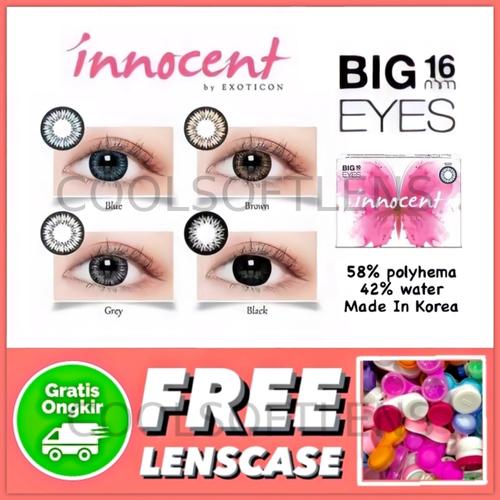 Jual Softlens X2 Innocent Normal / Soflen Innocent Exoticon Big Eyes - GREY, Normal - Kota ...