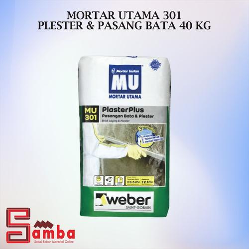 Jual MORTAR UTAMA 301 PLESTER & PASANG BATA 40 KG/ MU 301 PLESTERAN ...