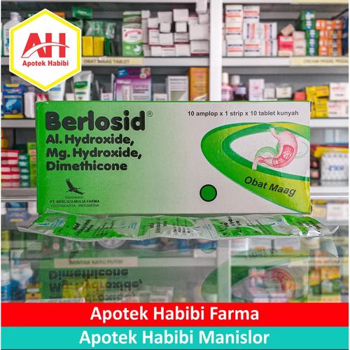 Jual BERLOSID BERLOCID BERLOCID 1 STRIP ISI 10 TABLET OBAT MAAG LAMBUNG ...