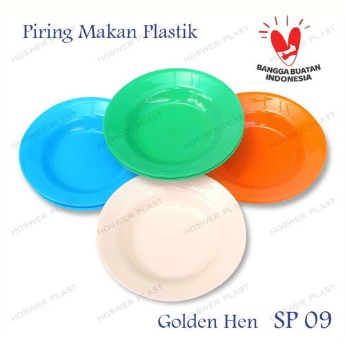 Jual 6 pak @12 pcs Piring Plastik / Piring Kuah / Plate Golden Hen SP ...