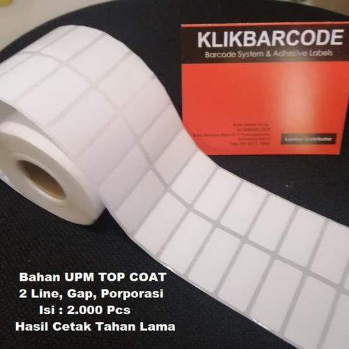 Jual Stiker Kertas Label Barcode Thermal ukuran 33x15mm - 33 x 15 mm ...