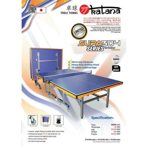 Jual Tenis Meja Pingpong Katana Supa 304 Original Import Table Tennis ...
