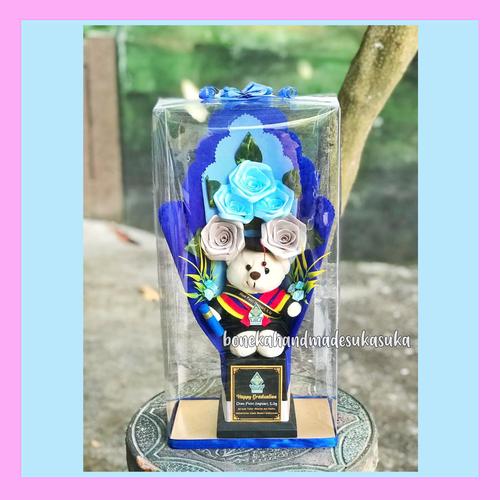 Jual BONEKA WISUDA BUKET BUNGA TINGGI 40CM BISA REQUEST FOTO EKSTRA ...