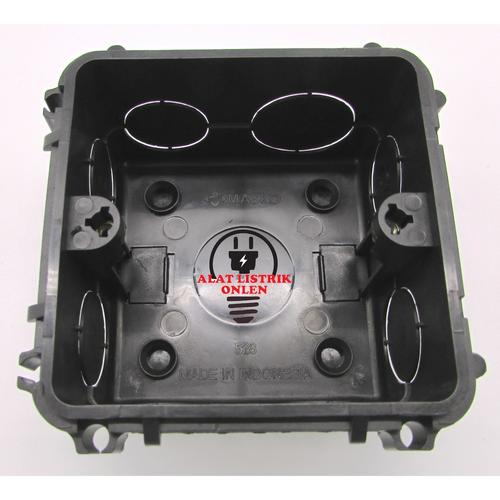 Jual MASKO Inbowdus IB/ Inbodus/ Inbow Dus/ Kotak Saklar Segi Hitam ...