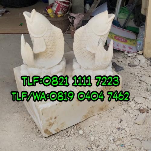 Jual Patung Ikan,Patung Batu Putih,Patung Ikan Air Mancur,Patung Batu ...