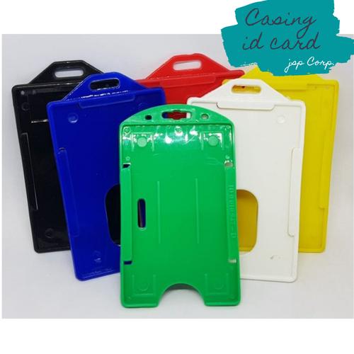 Jual Casing Frame ID Card Name Tag Holder Plastik Murah Varian Warna ...