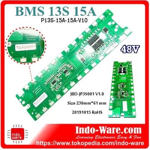 Jual BMS 48 volt BMS pcb baterai lithium 13 S 15 A - Kota Semarang ...