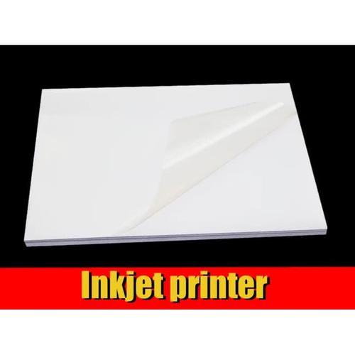 Jual Stiker Vinyl Transparan / Sticker Transparant Inkjet / A4 Isi 10 ...