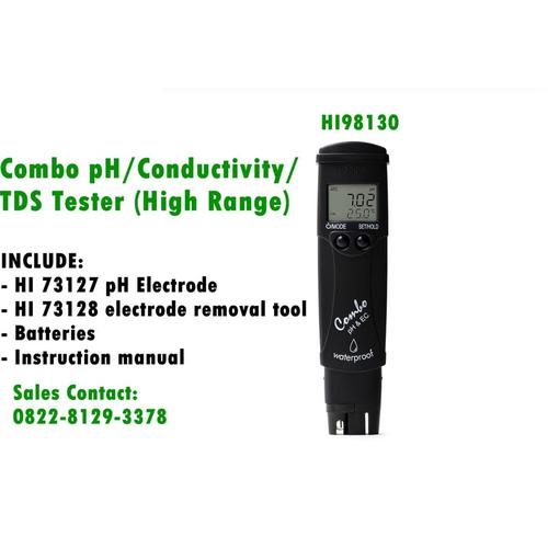 Jual HI98130 / HI 98130 Combo pH/Conductivity/TDS Tester (High Range ...