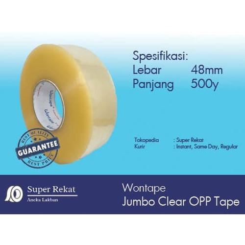 Jual Lakban / Selotip/ Isolasi Bening (48mm x 500y) - BISA CUSTOM ...