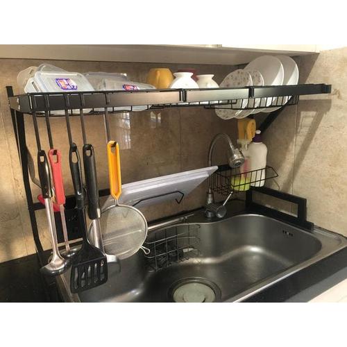 Jual Rak Piring Hitam Di Atas Sink Stainless Sus 304 Coating Hitam - 65 ...