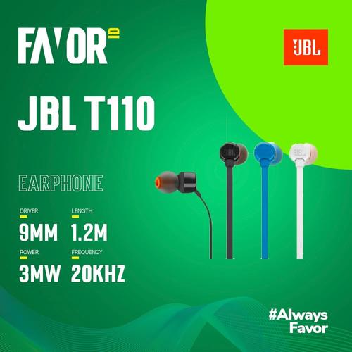 Jual JBL T110 In-ear & Flat Cable Original - Hitam - Jakarta Barat ...