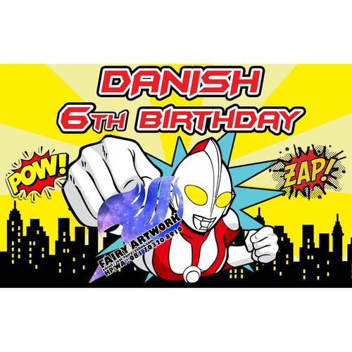 Jual Ultraman 2 Spanduk Banner Ulang Tahun Ukuran 2 x 1 meter - Kota ...