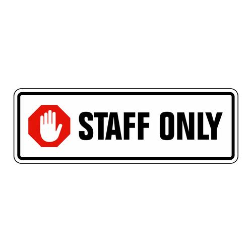 Jual RAMBU PLANG STOP STAFF ONLY 30CM X 10CM AKRILIK - Kota Bandung ...