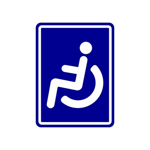 Jual RAMBU SIGN KHUSUS DISABILITAS 15CM X 20CM AKRILIK - Kota Bandung ...