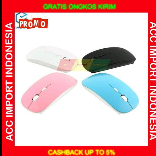 Jual Mouse Wireless Bluetooth Gaming SLIM WITH USB RECEIVER 2.4GHz ...