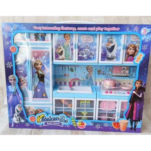 Jual Kitchen Set Frozen Kulkas 3 Pintu No. LS333-11 Mainan Masakan ...