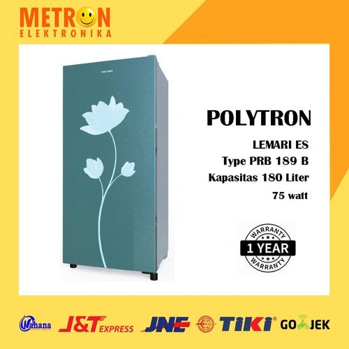 Jual POLYTRON PRB 189 B / BLUE METAL DOOR KULKAS 1 PINTU 180 LT ...