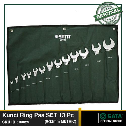 Promo KUNCI PAS SET 13 Pcs METRIC OPEN End Wrench 09029 SATA TOOLS ...