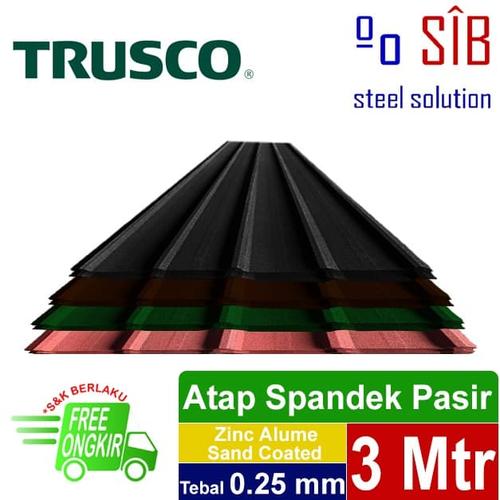 Jual Atap Spandek Pasir "Trussco" 1000 X 0.25 X 3 m - Hitam - Kota ...