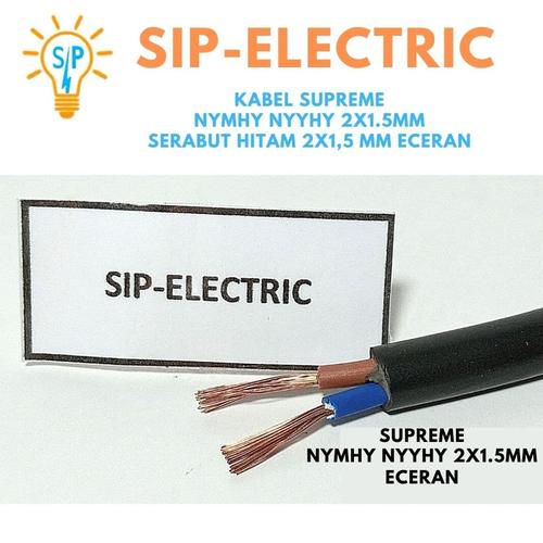 Jual KABEL SUPREME NYMHY NYYHY 2X1.5MM SERABUT HITAM 2X1,5 MM ECERAN - Kota Bandung - SIP ...