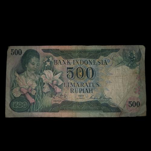 Jual Uang Kuno , Langka, Istimewa Rp. 500 Kertas Tahun 1977 - Kota ...