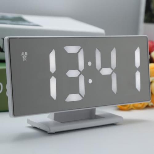 Jual Jam Meja Digital Bentuk Layar Komputer Digital Alarm Clock Mirror ...