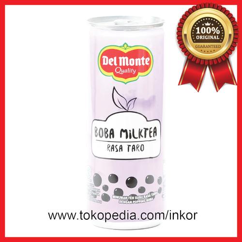 Jual DEL MONTE BOBA MILKTEA RASA TARO MINUMAN TEH SUSU TARO BOBA 240ML ...
