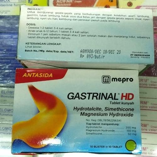 Jual GASTRINAL HD - 100 Tablet - Obat Lambung Pencernaan - Mepro ...